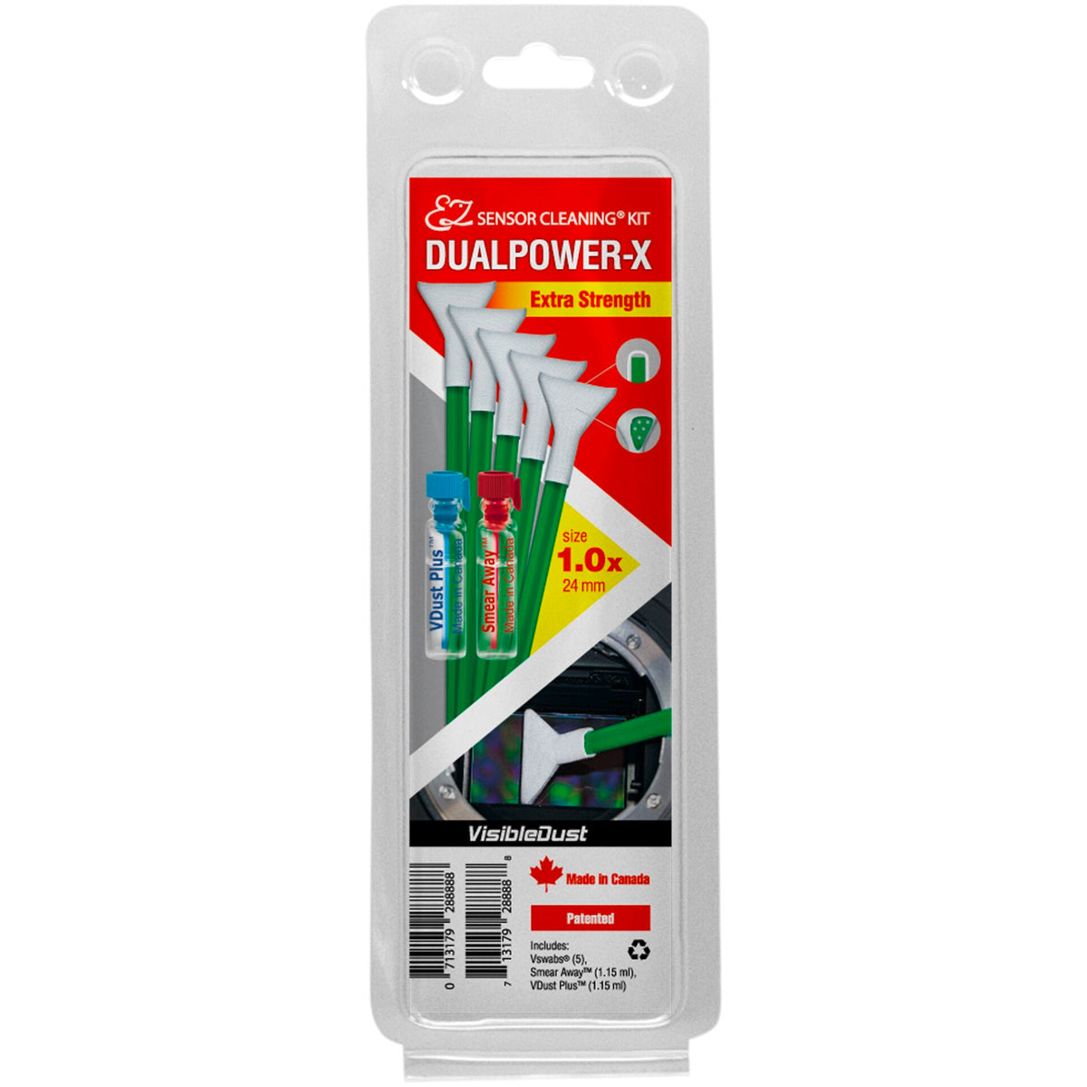 VisibleDust EZ Sensor Cleaning Kit DUALPOWER-X Extra Strength with 5 M ...