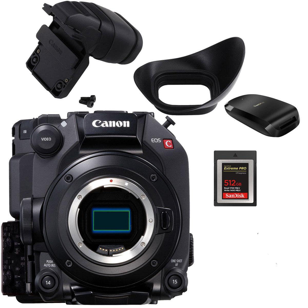 Canon C300 Mark III Cinema Camera Kit with OLED Viewfinder & CFExpress ...