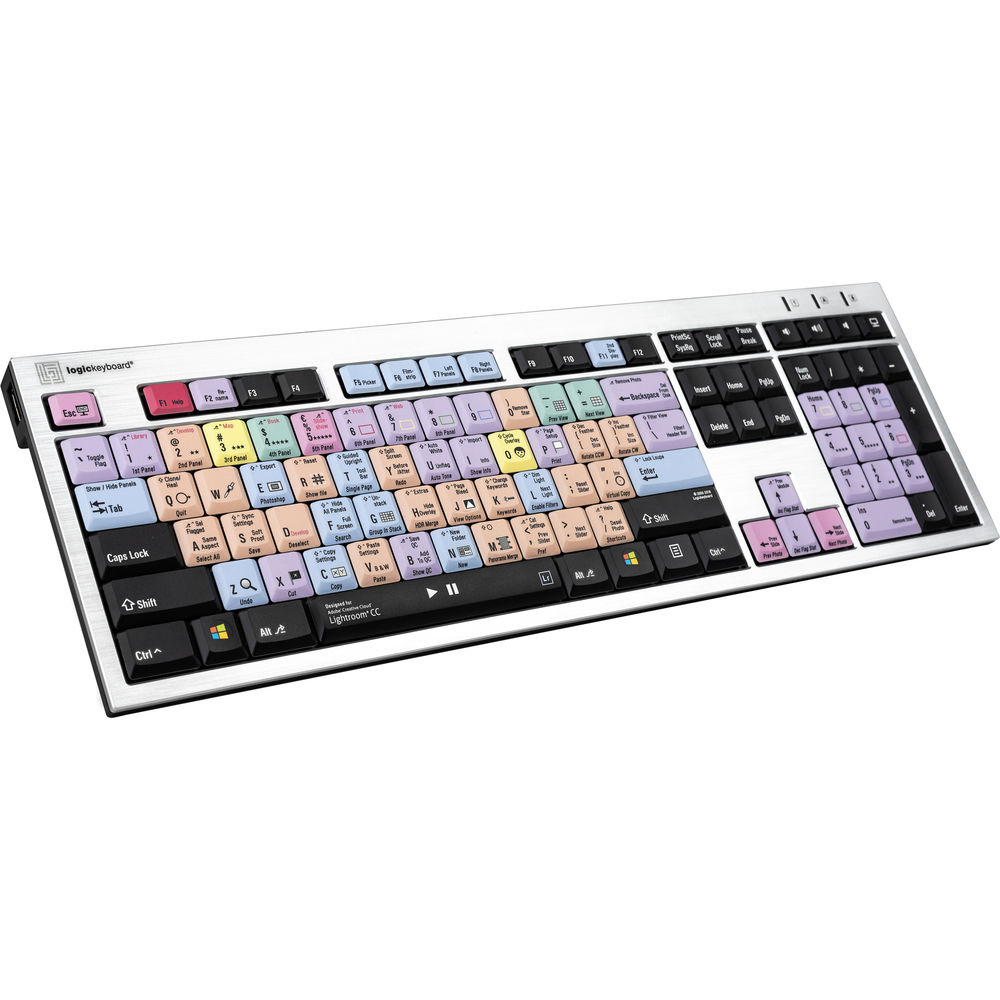 Logickeyboard Adobe Lightroom CC Slim Line Windows Keyboard – Videocraft